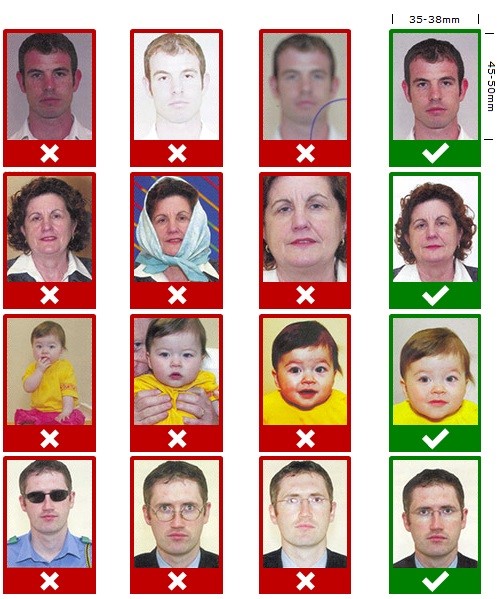 Make 35x45 mm Ireland Visa Photos Online | Photo Requirements